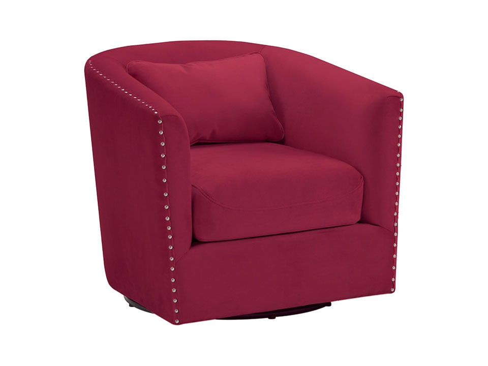 Stanton Swivel Chair Red | Rana