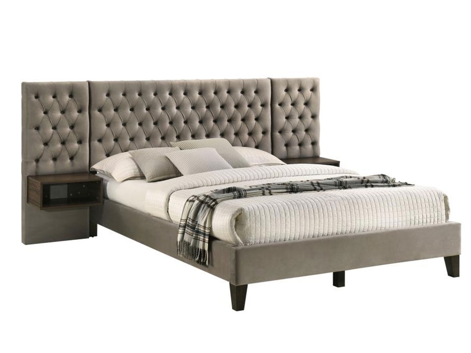 Nikia King Wall Panel Bed | Rana