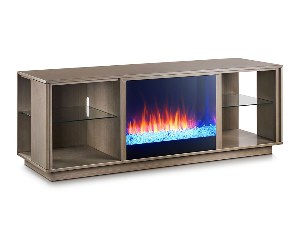 Flex Lex Taupe 62" Electric Fireplace | Rana