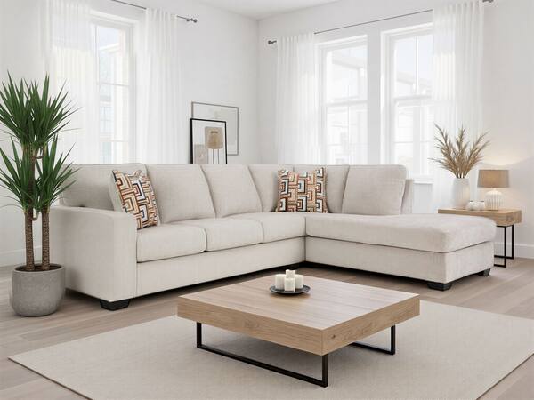 Waverly Stone Right Sectional | Rana