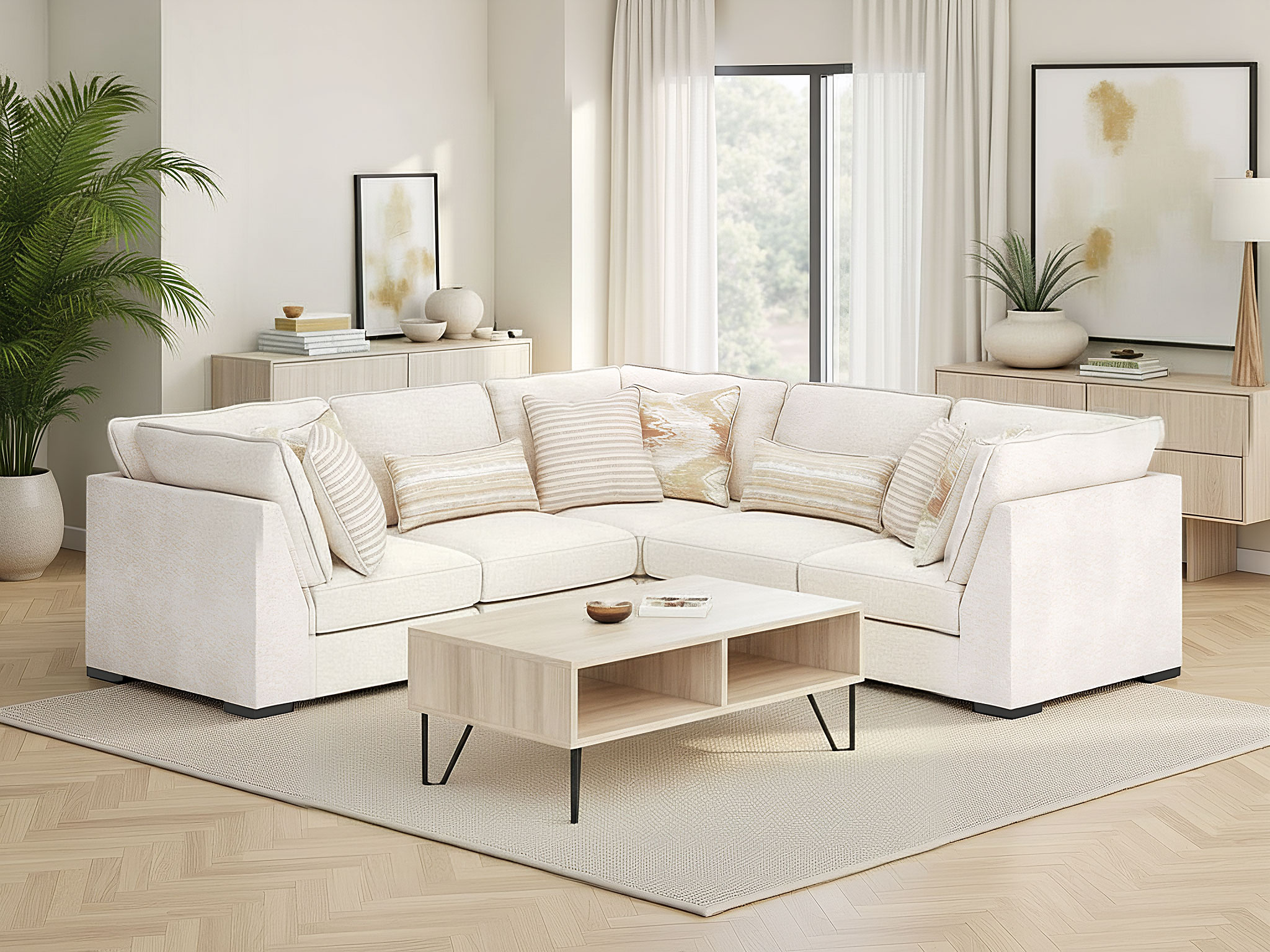 Acelynn 5 Pcs Modular Sectional | Rana